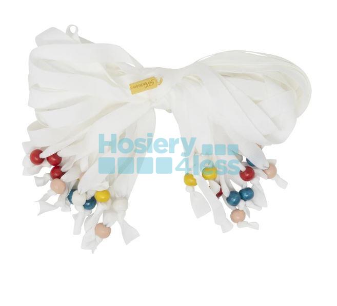 HEIRLOOMS STRINGY BOW PEARLS CLIP. Hosiery4Less